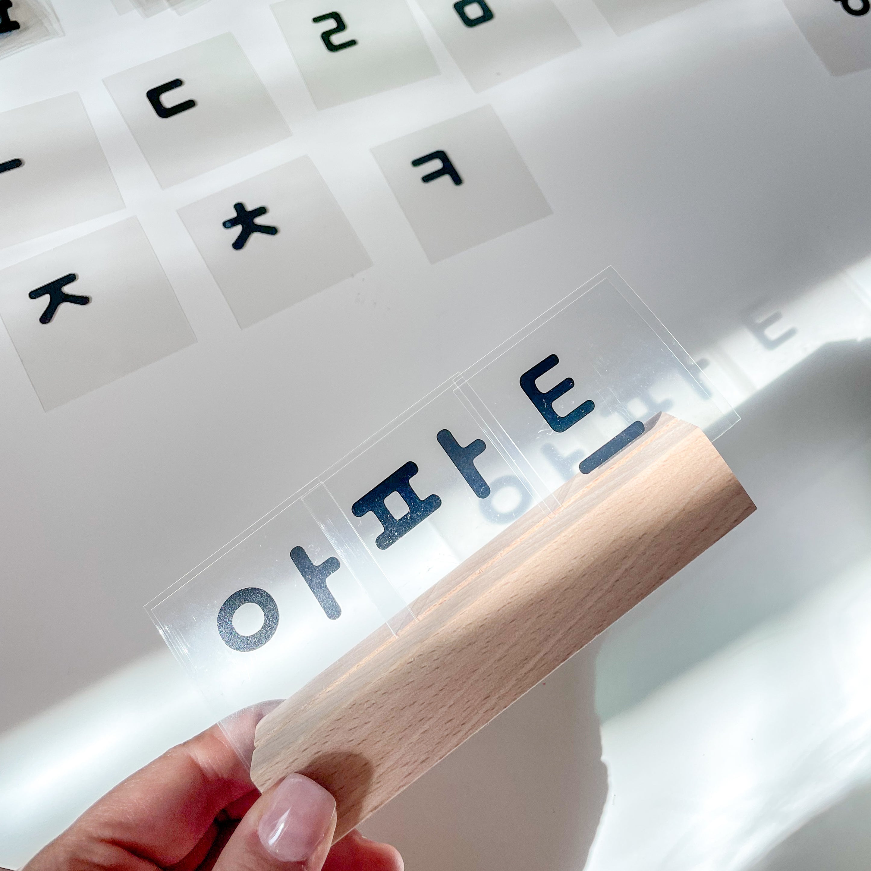 Korean Letters Alphabet 180 Cards – Omoni Designs